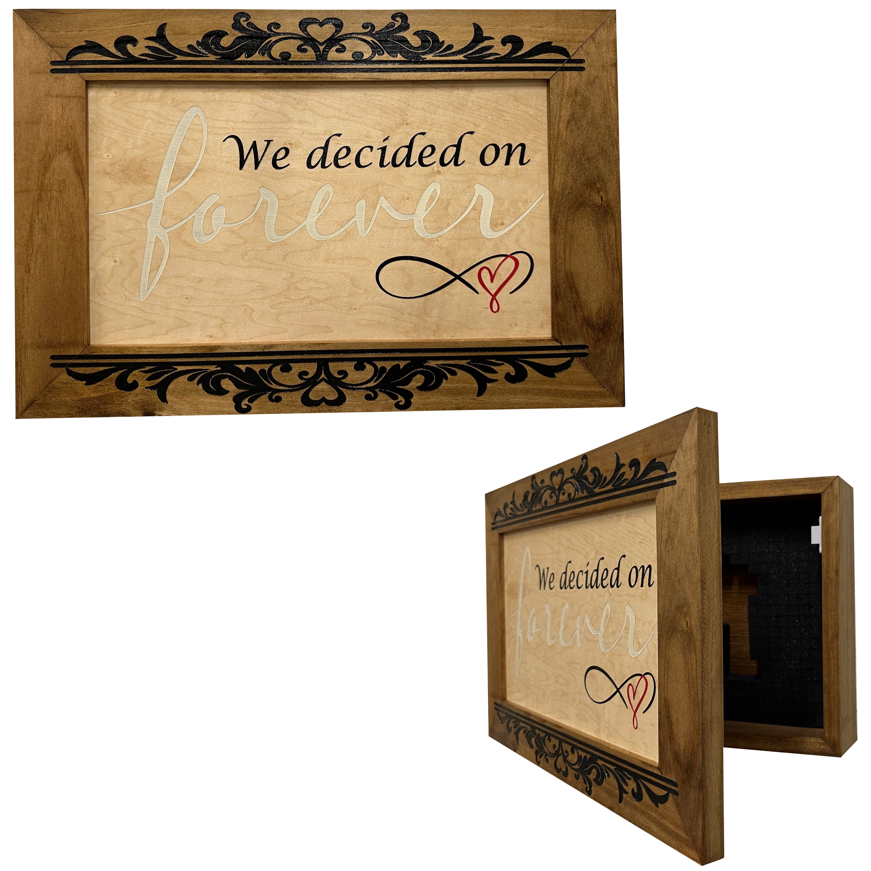 We Decided On Forever Decorative Wall-Mounted Secure Gun Cabinet – Blue ...